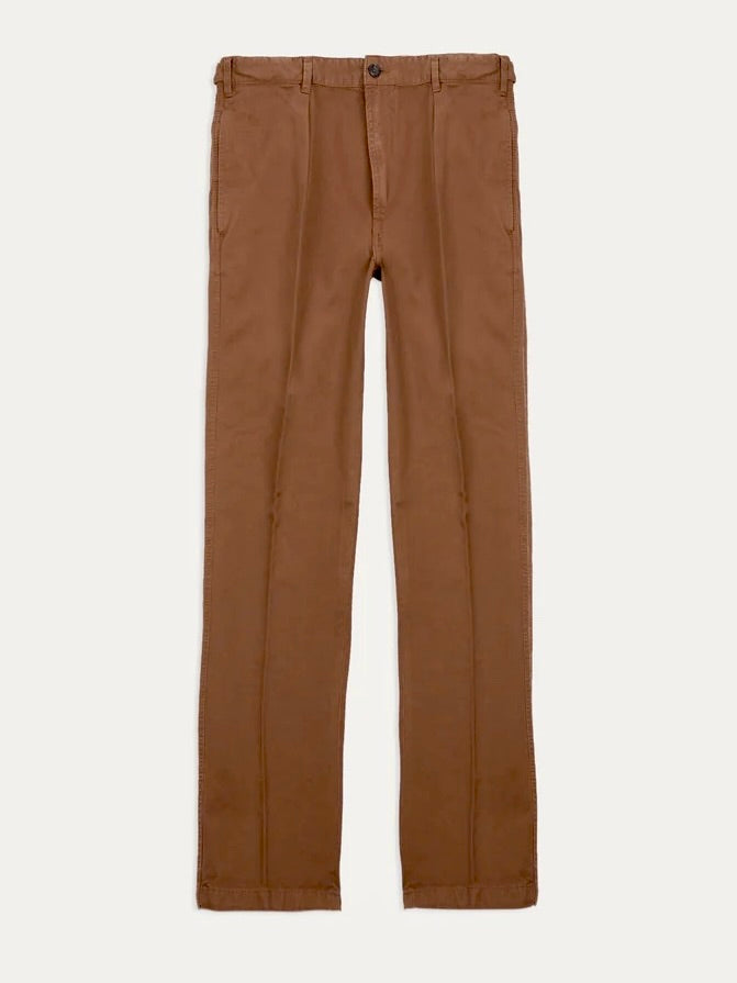 Drake's Brown Cotton Canvas Games Trousers – Gentlemens Footwear Drake's Brown Cotton Canvas Games Trousers – Gentlemens Footwear
